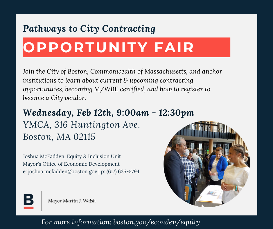 Register now for the Pathways to City Contracting Opportunity Fair ...